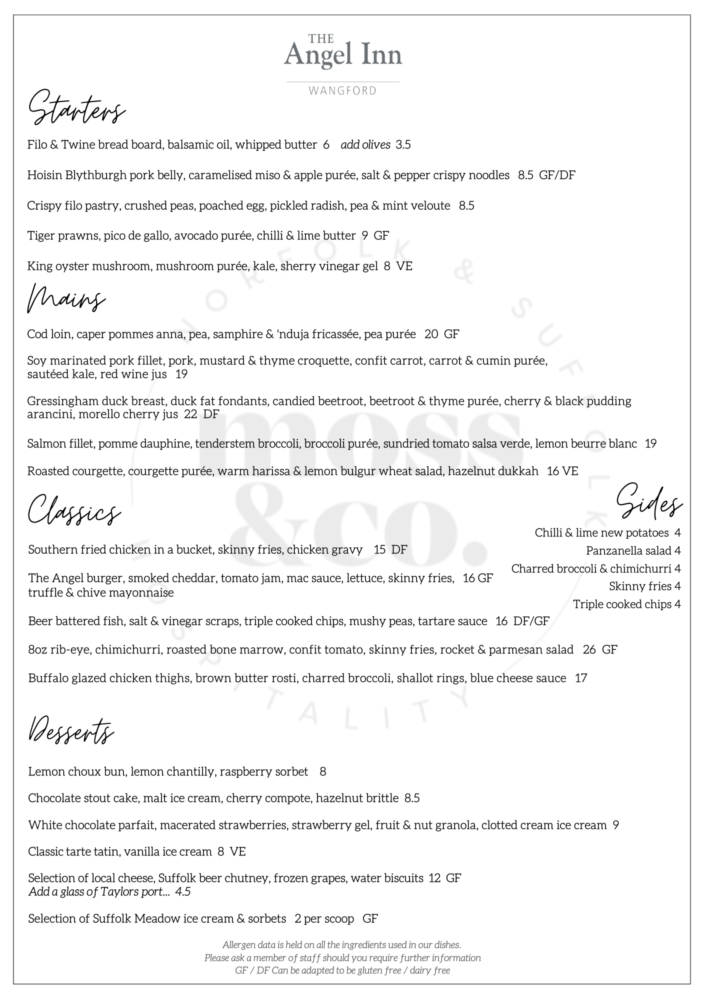 The Angel Inn, Wangford - Moss & Co