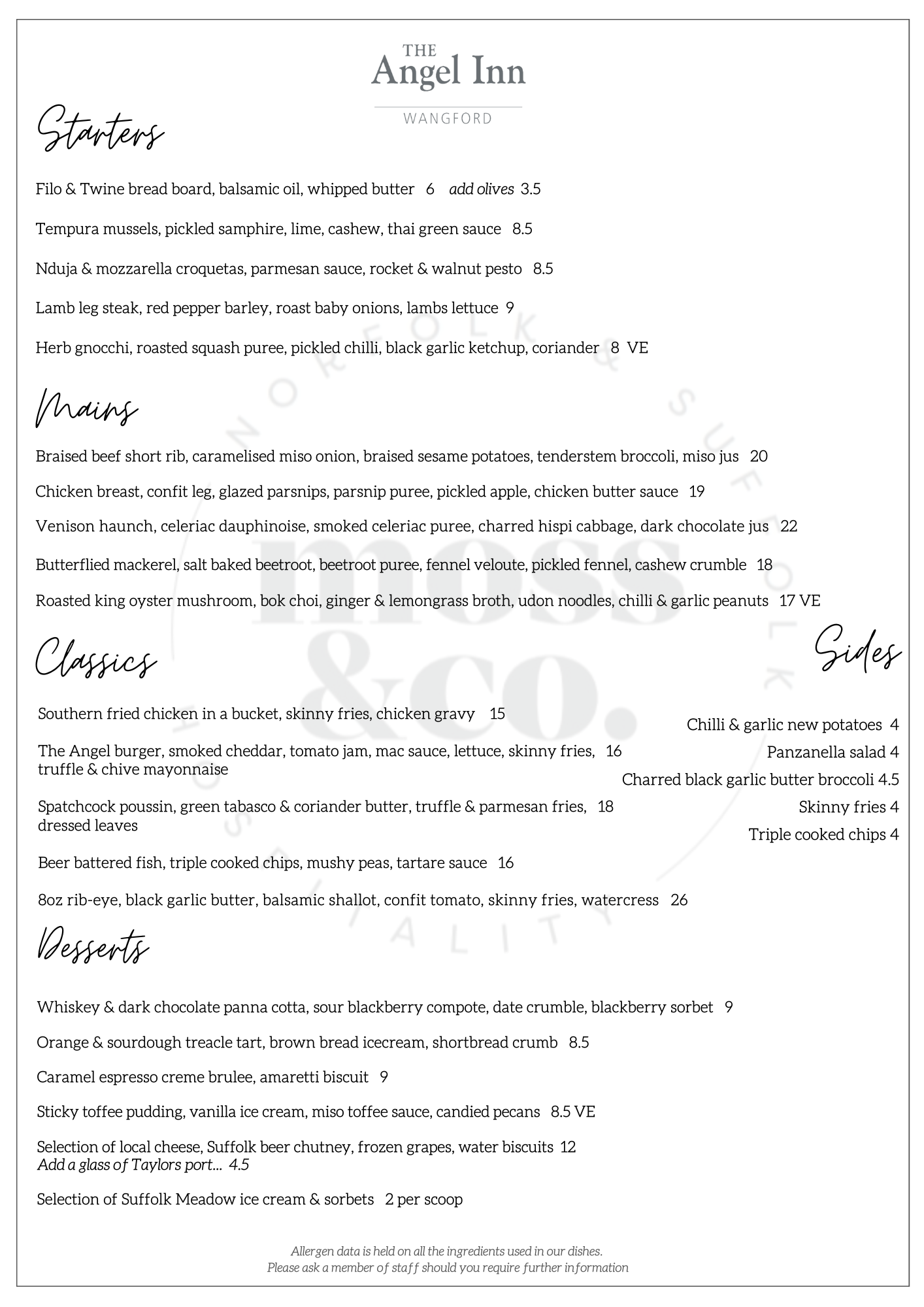 The Angel Inn, Wangford - Moss & Co