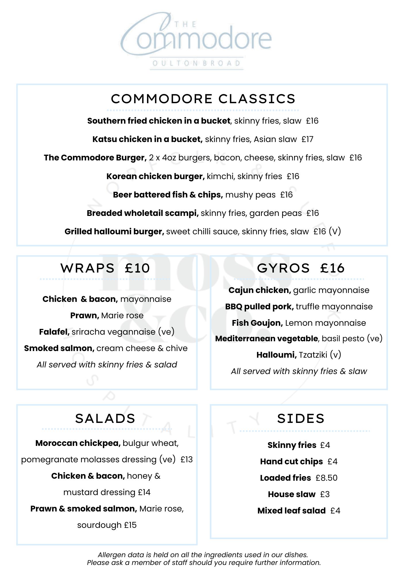 The Commodore, Oulton Broad - Moss & Co