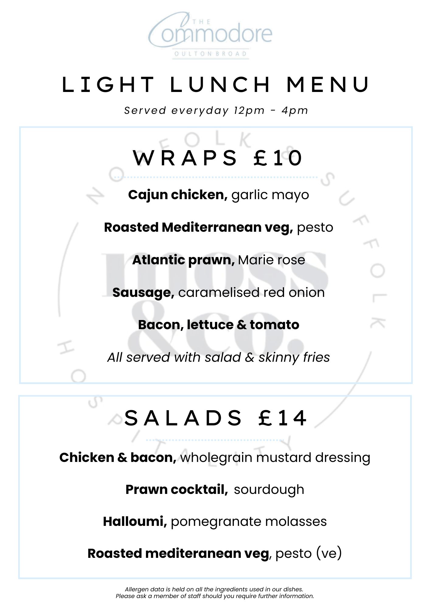 The Commodore, Oulton Broad - Moss & Co