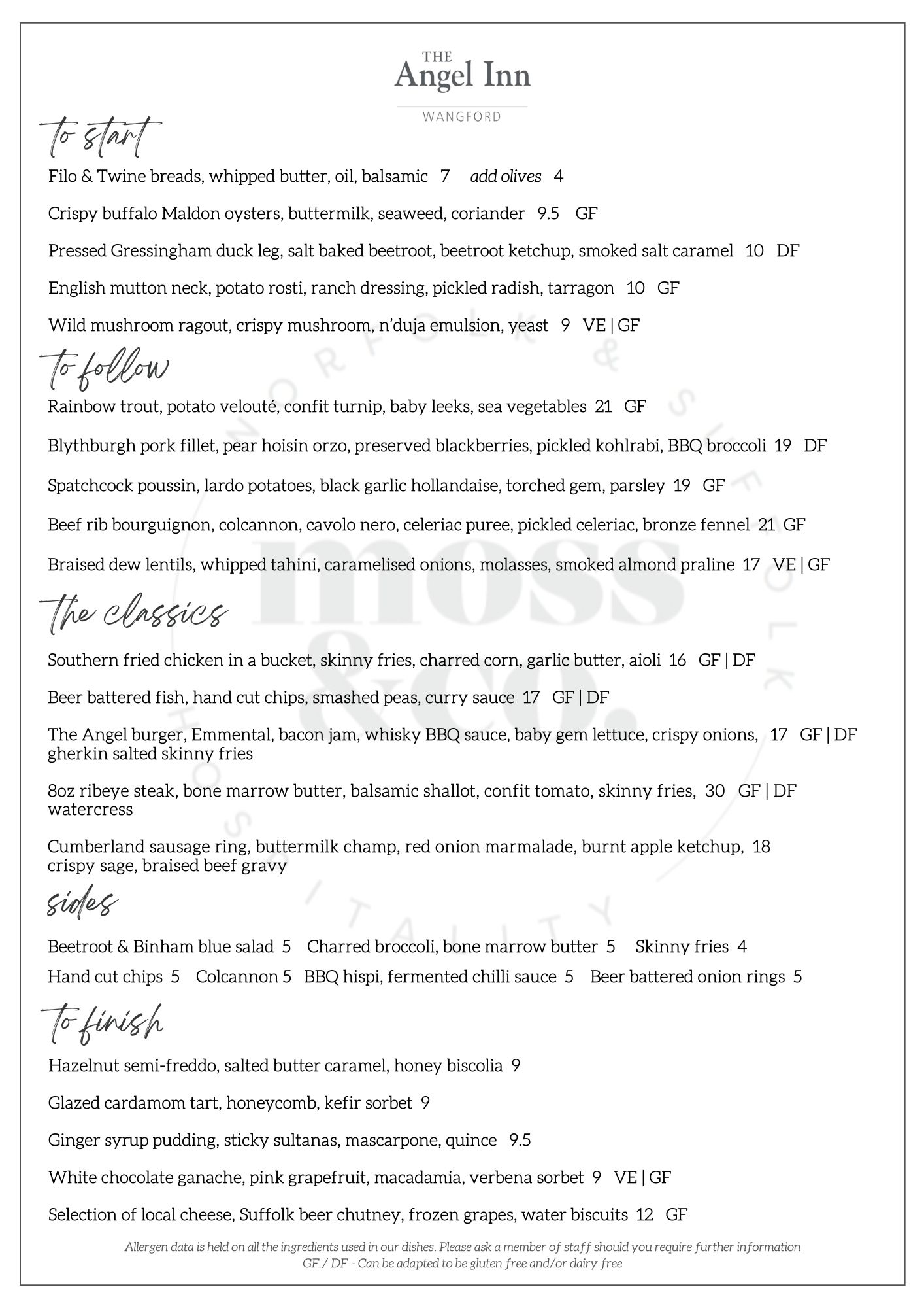 The Angel Inn, Wangford - Moss & Co